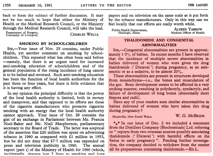 Episode 83 – Thalidomide Embryopathy – The Curious Clinicians